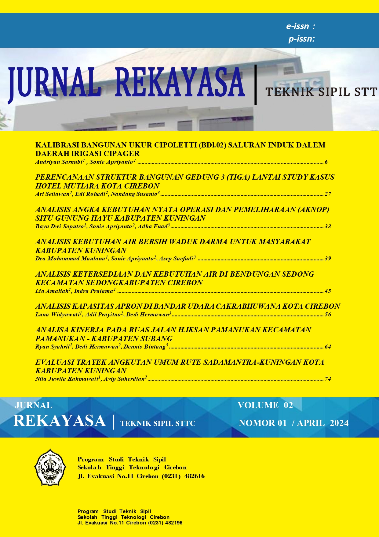 KALIBRASI BANGUNAN UKUR CIPOLETTI (BDl.02) SALURAN INDUK DALEM DAERAH ...